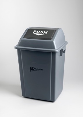 40L Square Garbage Container with Lid - Aces